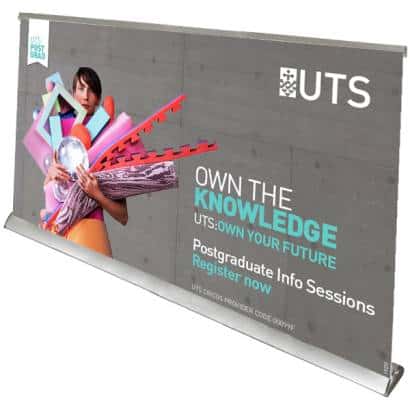 Extra Wide Horizontal Pull Up Banner | Betta Marquee
